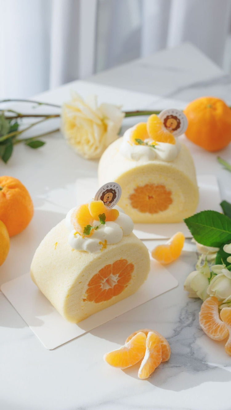🍊The wait is over! Fresh Mandarin Swiss Roll is back! – LoveyPatisserieCafe